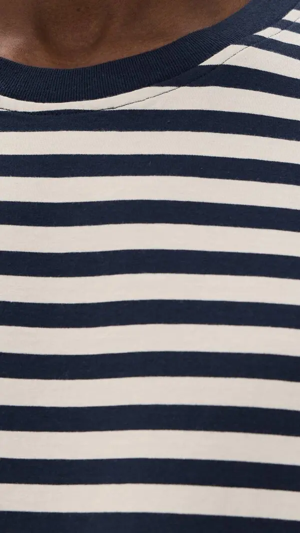FAR AFIELD Breton Stripe Short Sleeved T-shirt