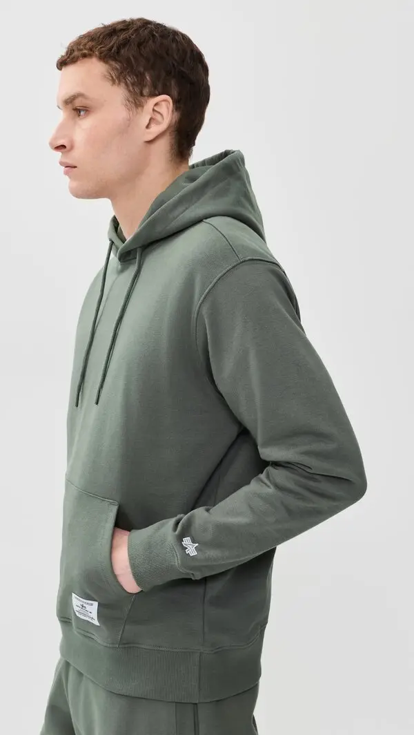 Alpha Industries Essential French Terry Hoodie - Field Grey