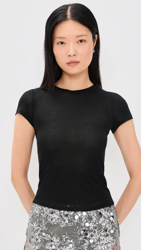 Paris Georgia Sheer Baby Tee