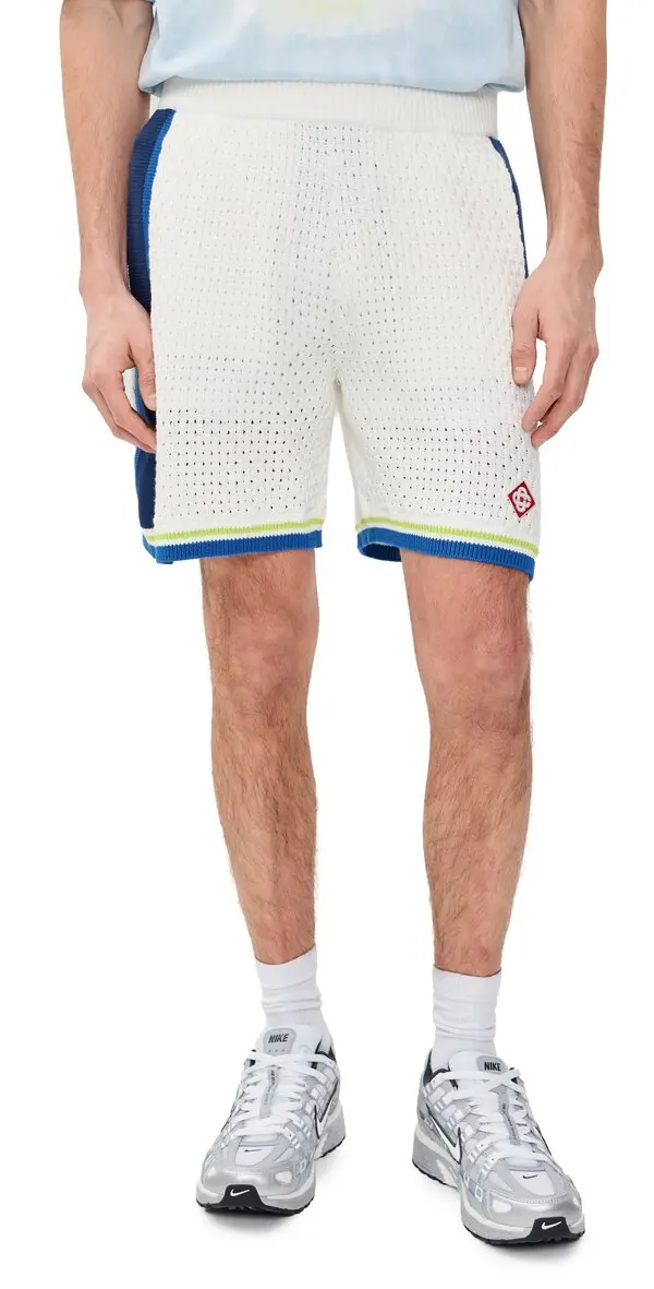 Casablanca Crochet Shorts - White