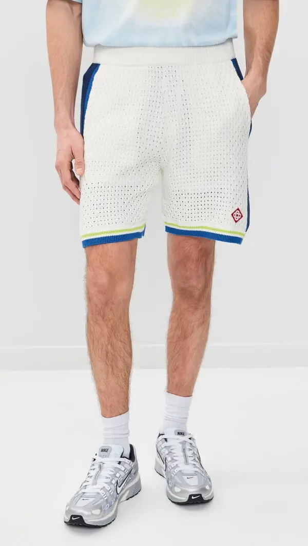 Casablanca Crochet Shorts - White
