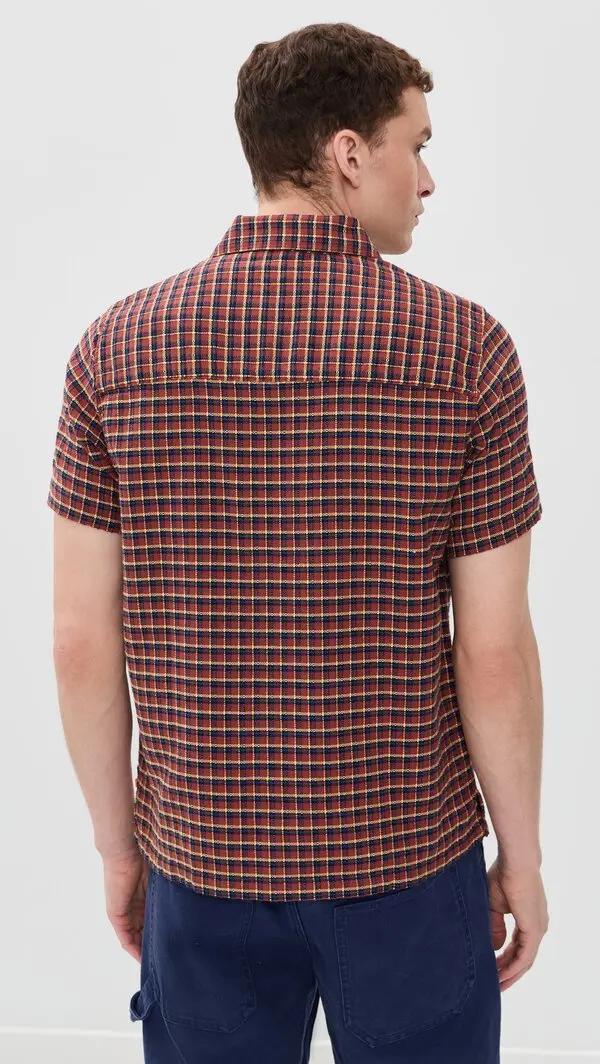 FAR AFIELD Dobby Check Busy Shirt