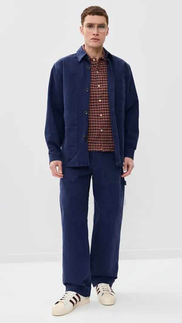 FAR AFIELD Dobby Check Busy Shirt