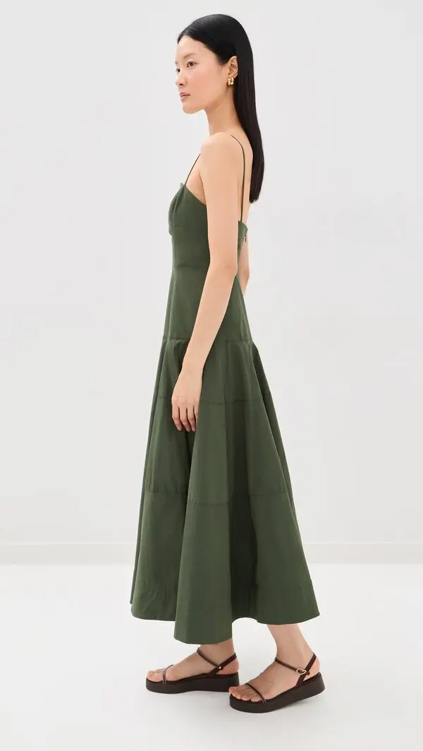 Veronica Beard Ilona Maxi Dress - Army