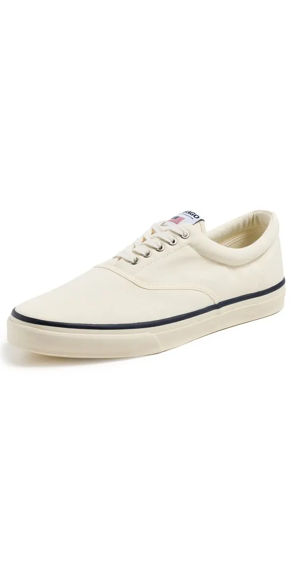 SEBAGO Canvas Lace-up Sneakers - White