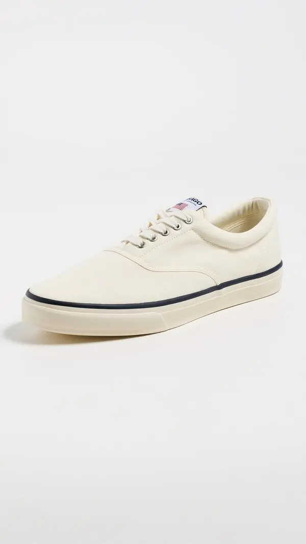 SEBAGO Canvas Lace-up Sneakers - White