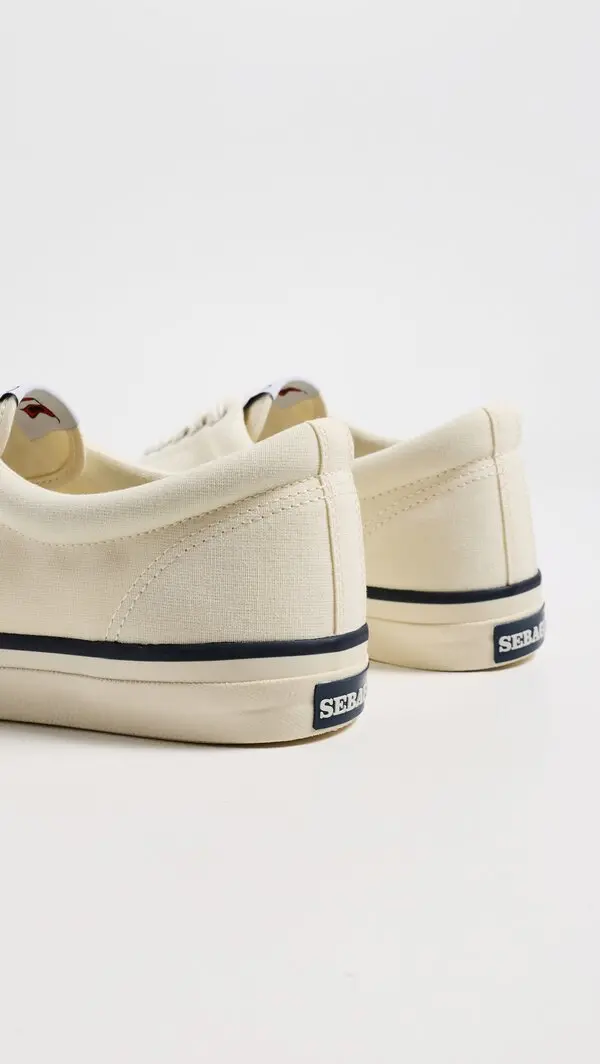 SEBAGO Canvas Lace-up Sneakers - White