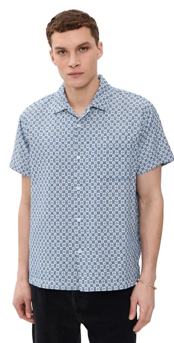 Obey Adrian Woven Top - Unbleached Multi