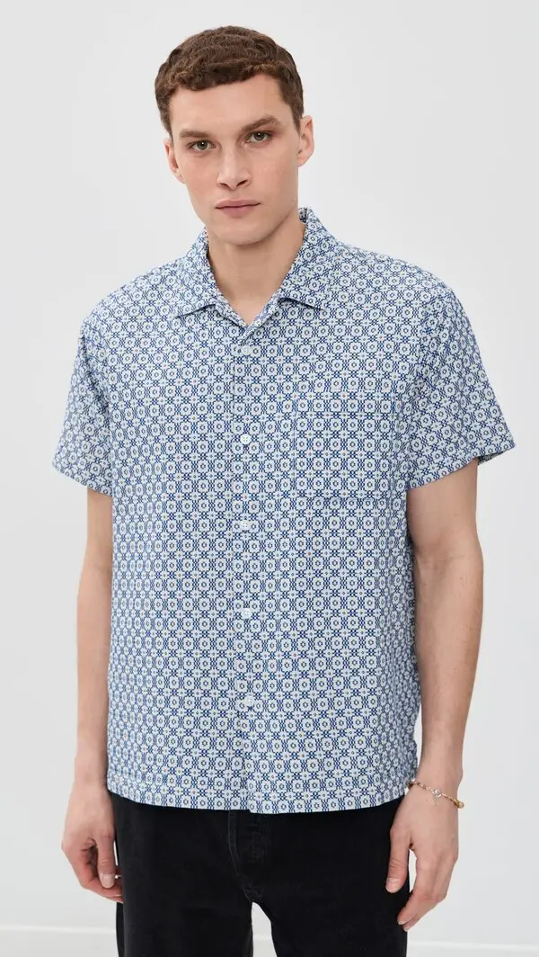 Obey Adrian Woven Top - Unbleached Multi