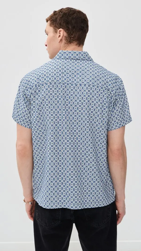 Obey Adrian Woven Top - Unbleached Multi