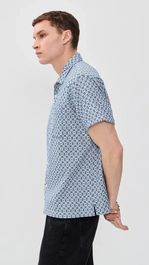 Obey Adrian Woven Top - Unbleached Multi