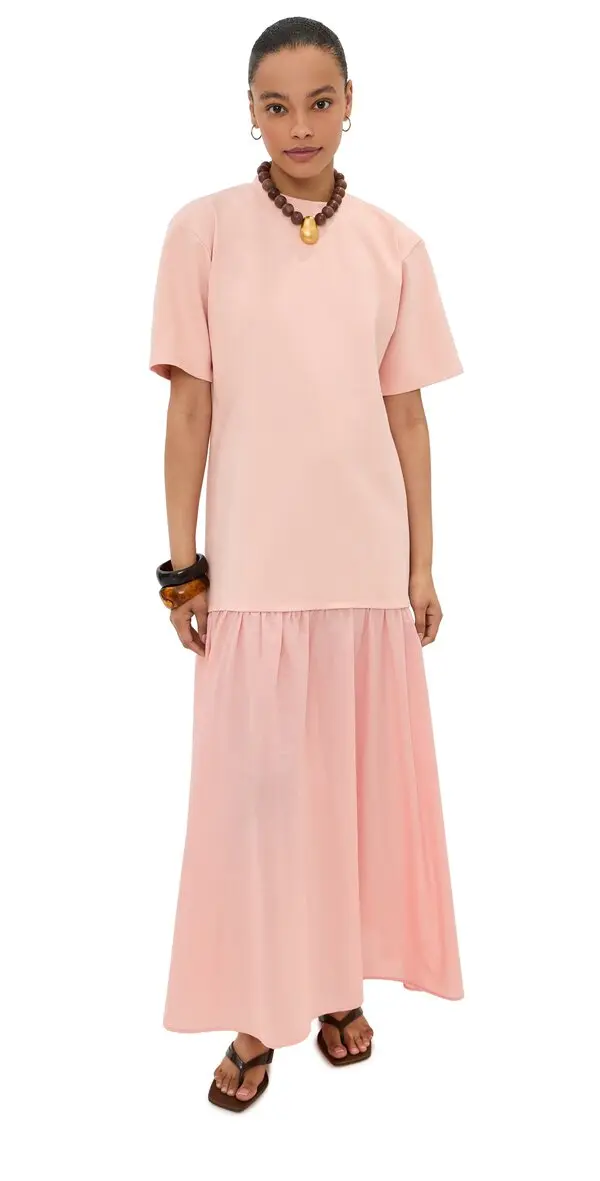 LE BOP Camden Maxi Dress - Pale Pink