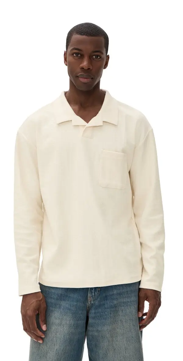 RHYTHM Vintage Terry Long Sleeve Shirt