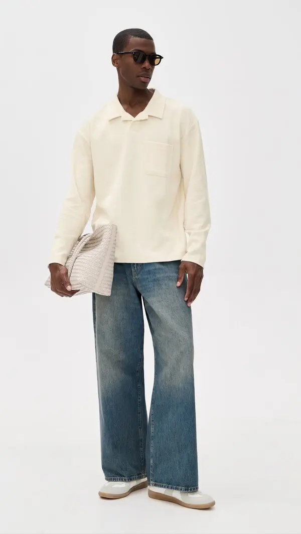 RHYTHM Vintage Terry Long Sleeve Shirt
