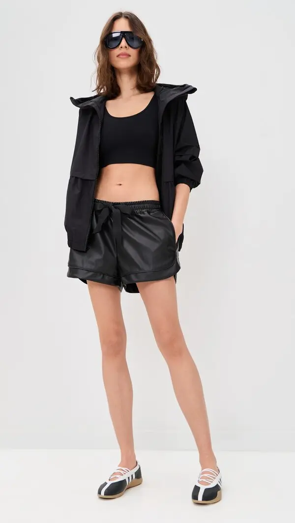 Goldbergh Faux Leather Shorts