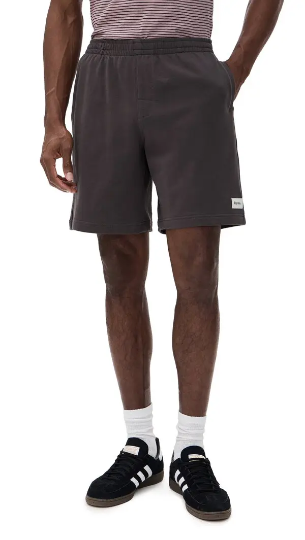 RHYTHM Terry Cotton Drawstring Shorts