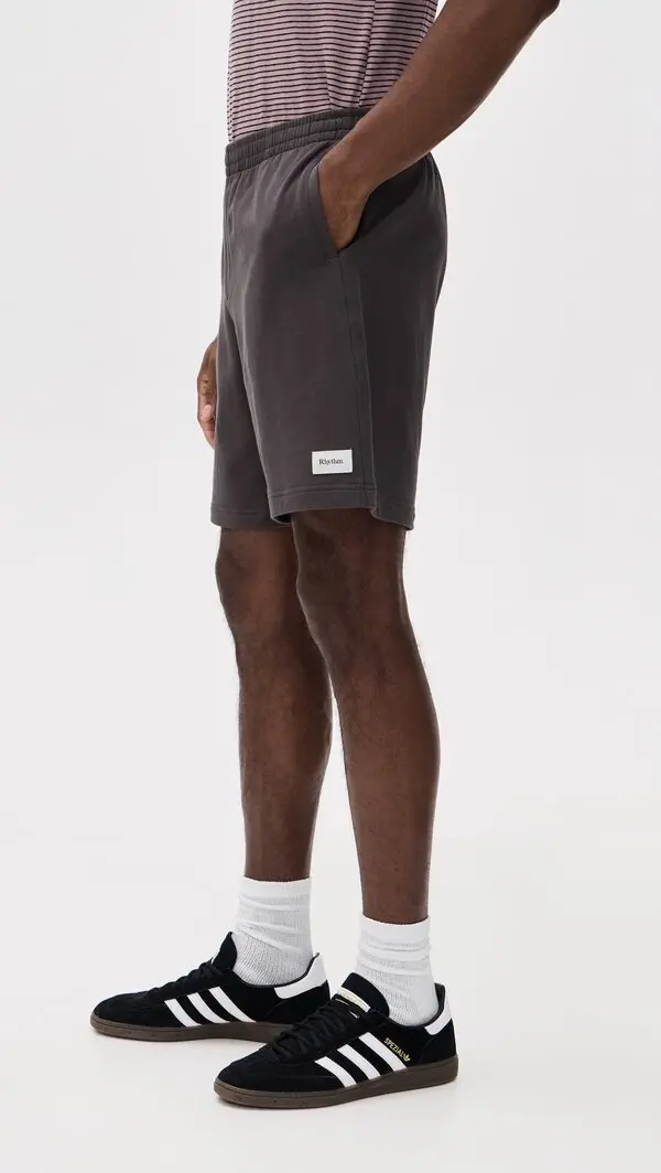 RHYTHM Terry Cotton Drawstring Shorts