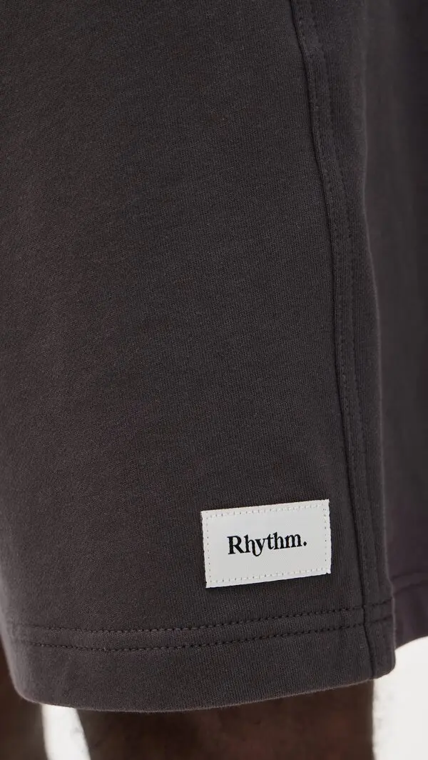 RHYTHM Terry Cotton Drawstring Shorts