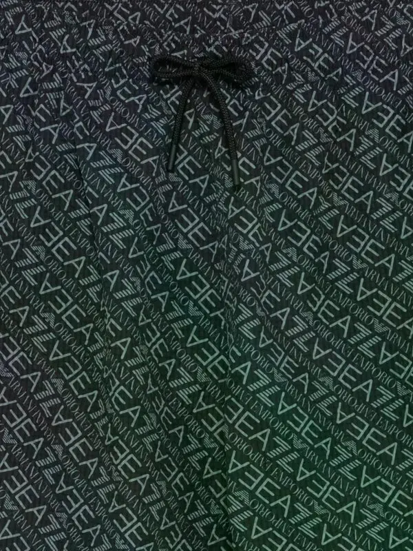 EA7 Logo-print Swim Shorts