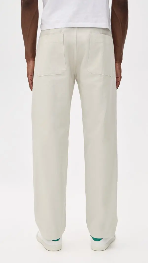 Madewell Garment Dye Slub Sateen Baker Pants - Stone