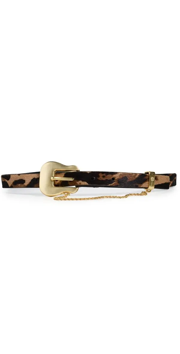 Johanna Ortiz Leopard Wild Grace Belt - Leopard/gold