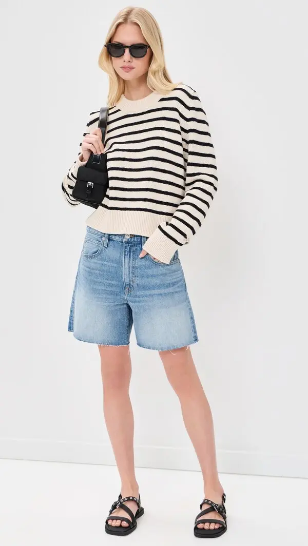 SLVRLAKE Sienna Cut Off Denim Shorts - Point Dume
