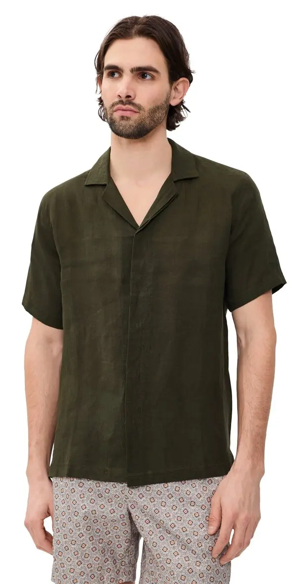 Orlebar Brown Maitan Ii Polo - Bayleaf Green