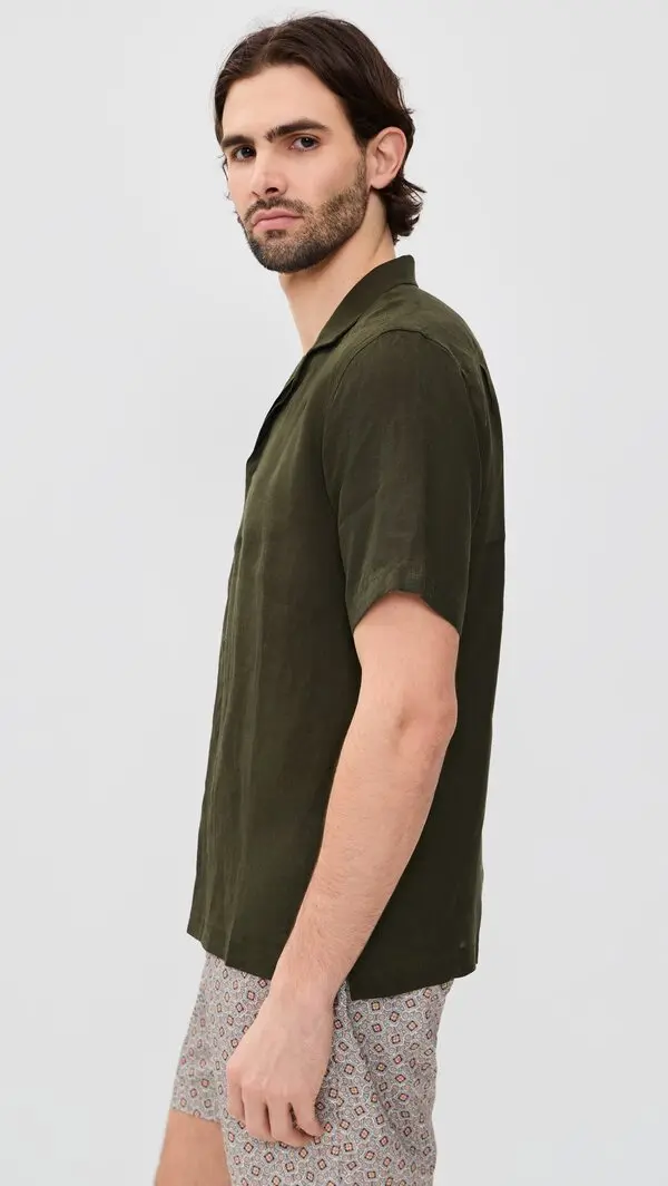 Orlebar Brown Maitan Ii Polo - Bayleaf Green