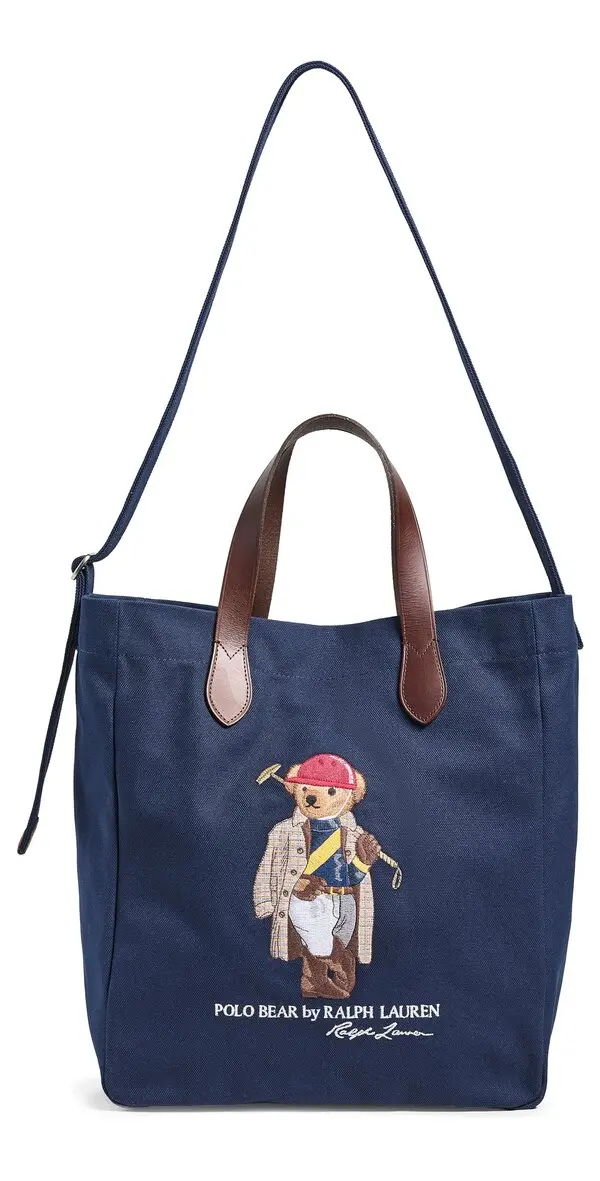 Polo Ralph Lauren Polo Bear Canvas Shopper Tote - Newport Navy