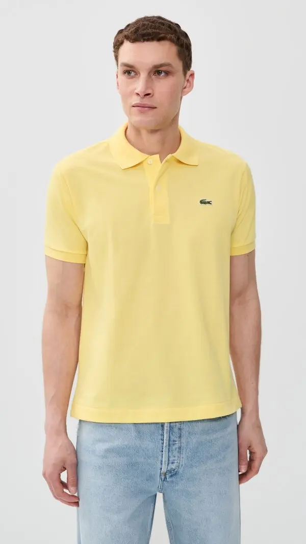 Lacoste Original Cotton Pique Polo - Yellow