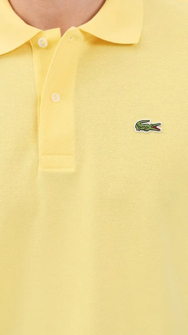 Lacoste Original Cotton Pique Polo - Yellow