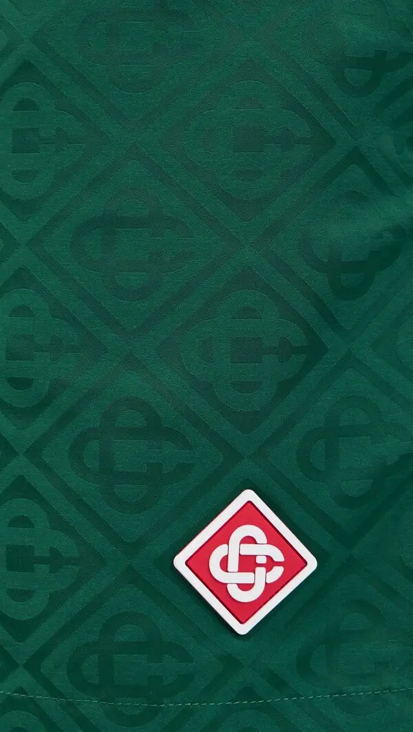 Casablanca Monogram Jacquard Swim Shorts - Green