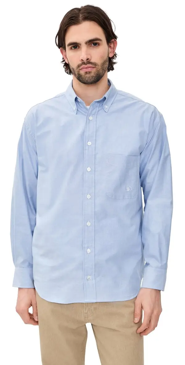 AARON LEVINE Logo Oxford Shirt
