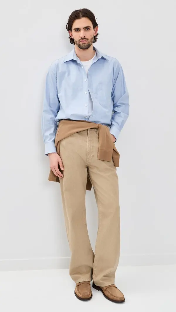 AARON LEVINE Logo Oxford Shirt