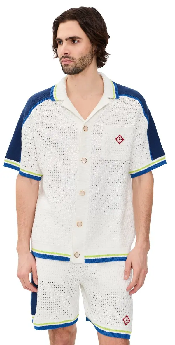 Casablanca Crochet Shirt - White