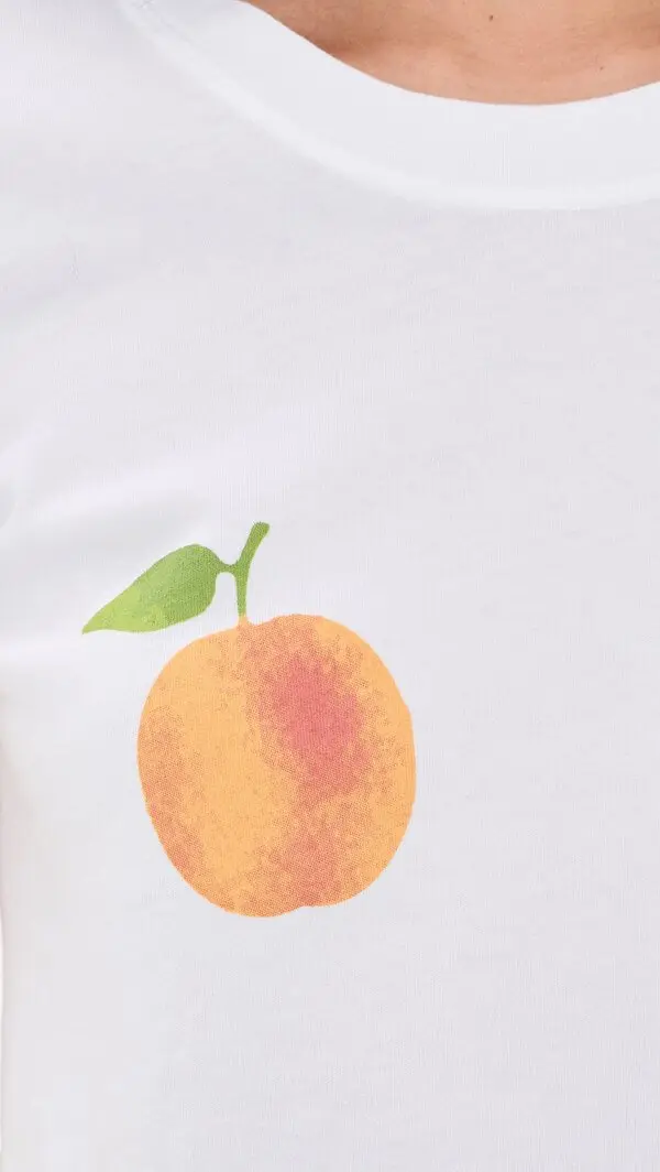 SUNNY SOMEWHERE Peach Graphic Tee