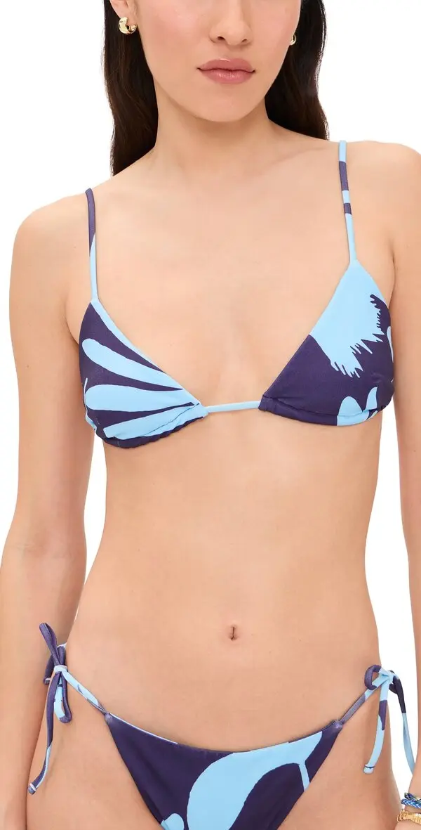 Eywasouls Malibu Layla Bikini Top - Midnight Garden