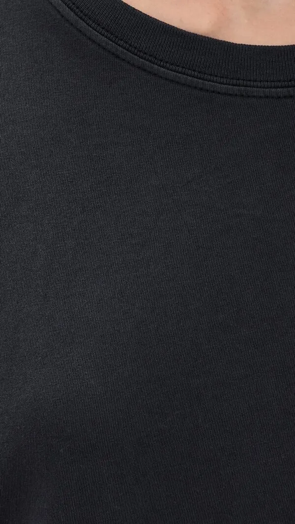 Free People Oversized Crewneck Tee - Black