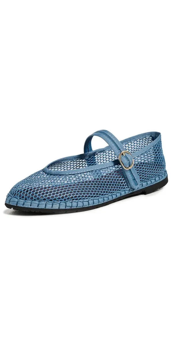FLABELUS Isabella Mesh Flats - Blue
