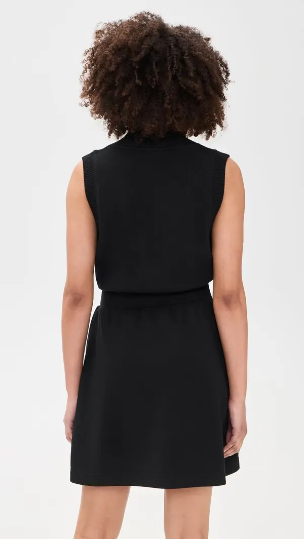 Varley Polyanna Half Zip Dress - Black