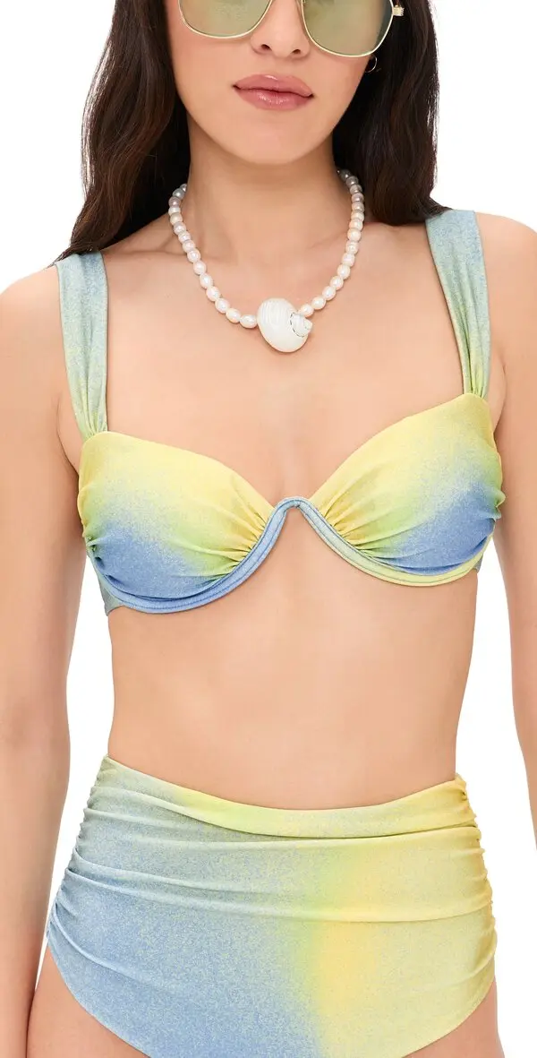 Simkhai Anniston Bikini Top - Golden Hour Twilight