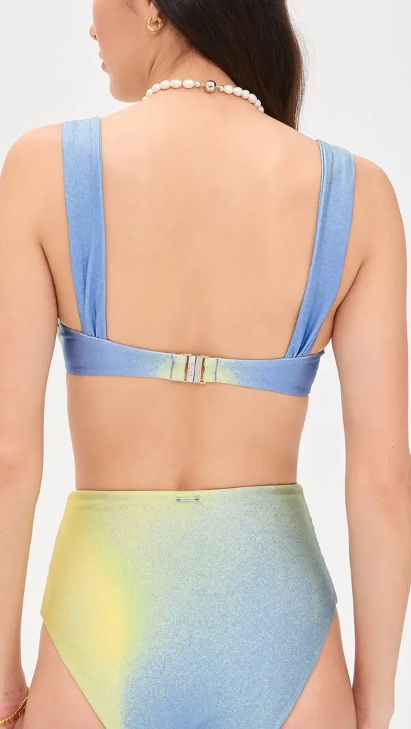 Simkhai Anniston Ombré Bikini Top - Golden Hour Twilight