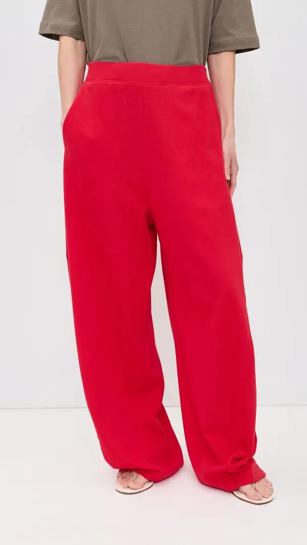 Tibi Lightweight Winslow Petite Sweatpants - Red