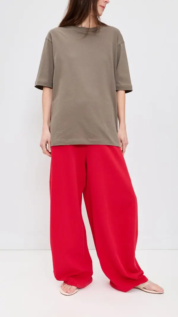 Tibi Lightweight Winslow Petite Sweatpants - Red