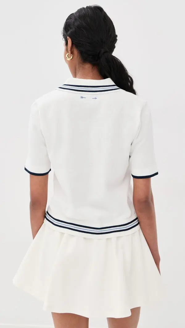 The Upside Archie Collared Knit Polo