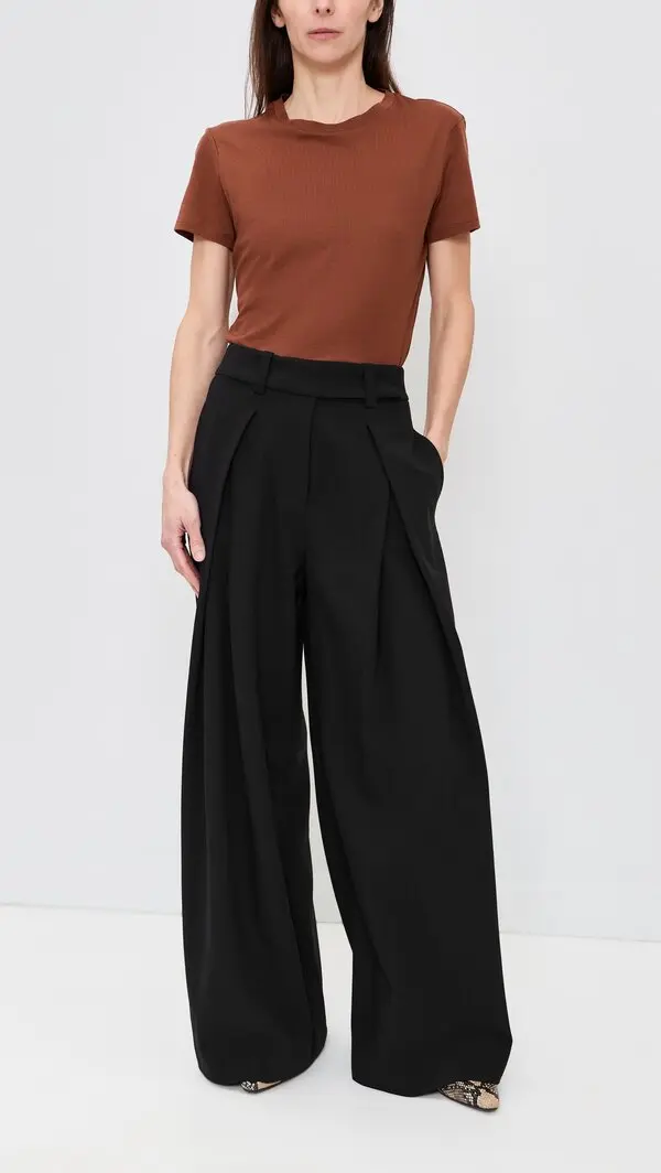 FAVORITE DAUGHTER Pleated Petite Pants