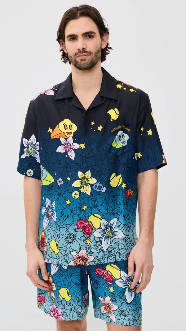 Casablanca Collage Dicones Graphiques Cuban Collar - Blue