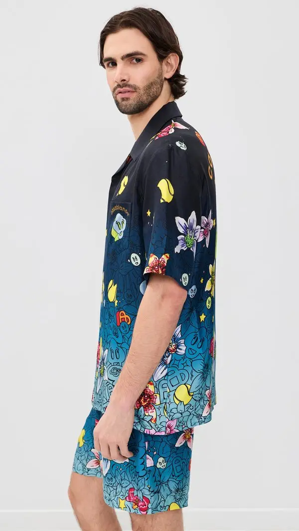 Casablanca Collage Dicones Graphiques Cuban Collar - Blue