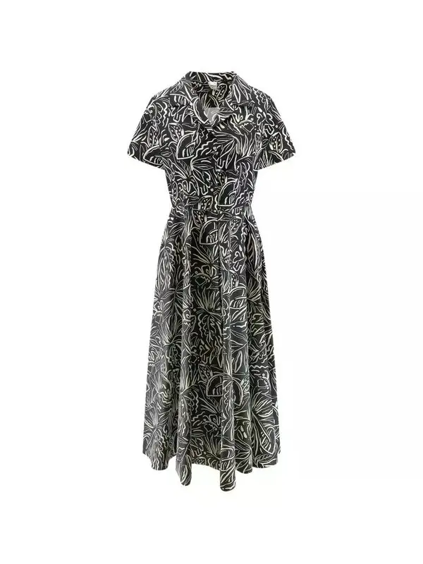 Aspesi Floral Print A-line Dress
