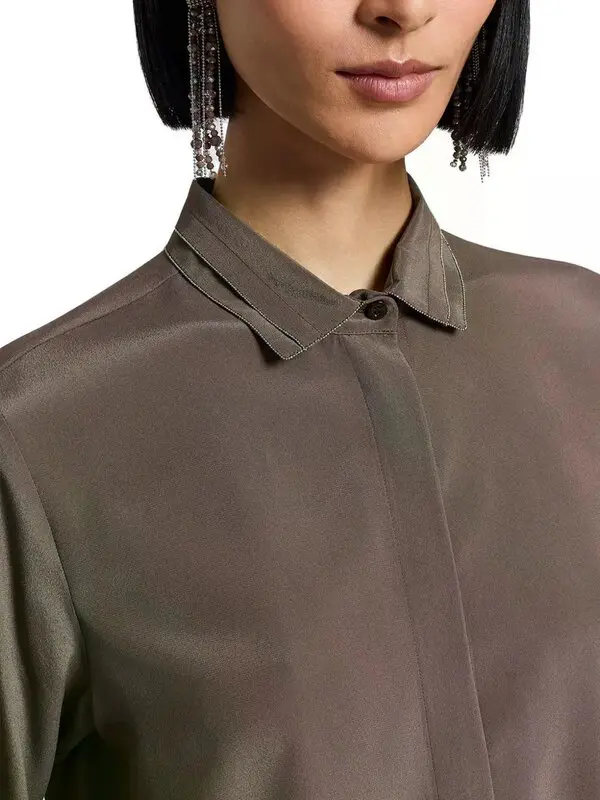 Peserico Buttoned Collared Shirt